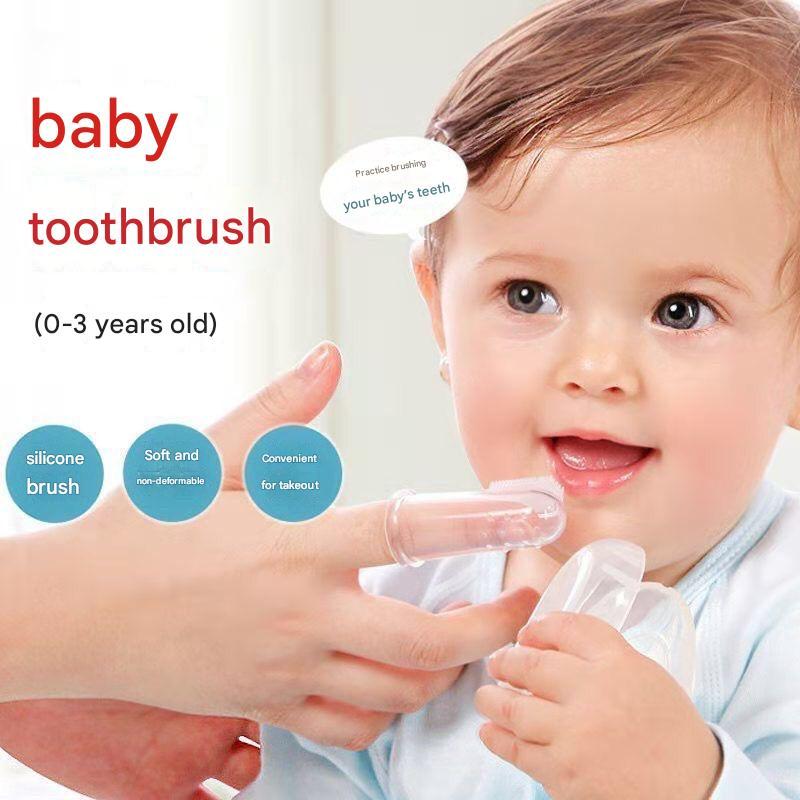 Baby Thumb Set Toothbrush Finger Toothbrush Baby Tongue Coating ...