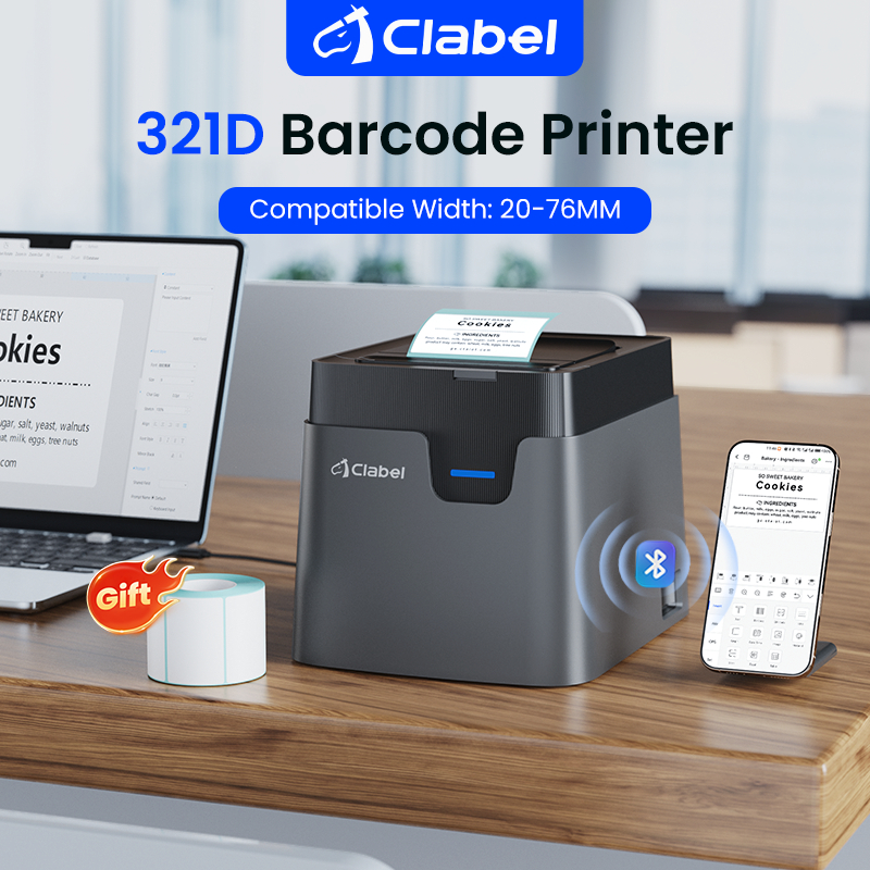 CLABEL 321D Desktop Thermal Printer Bluetooth | 80mm GST Receipt ...