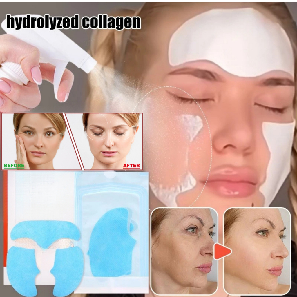 【Buy 6 get 1 】Collagen Water Soluble Mask Nano Instant Serum Sticker ...