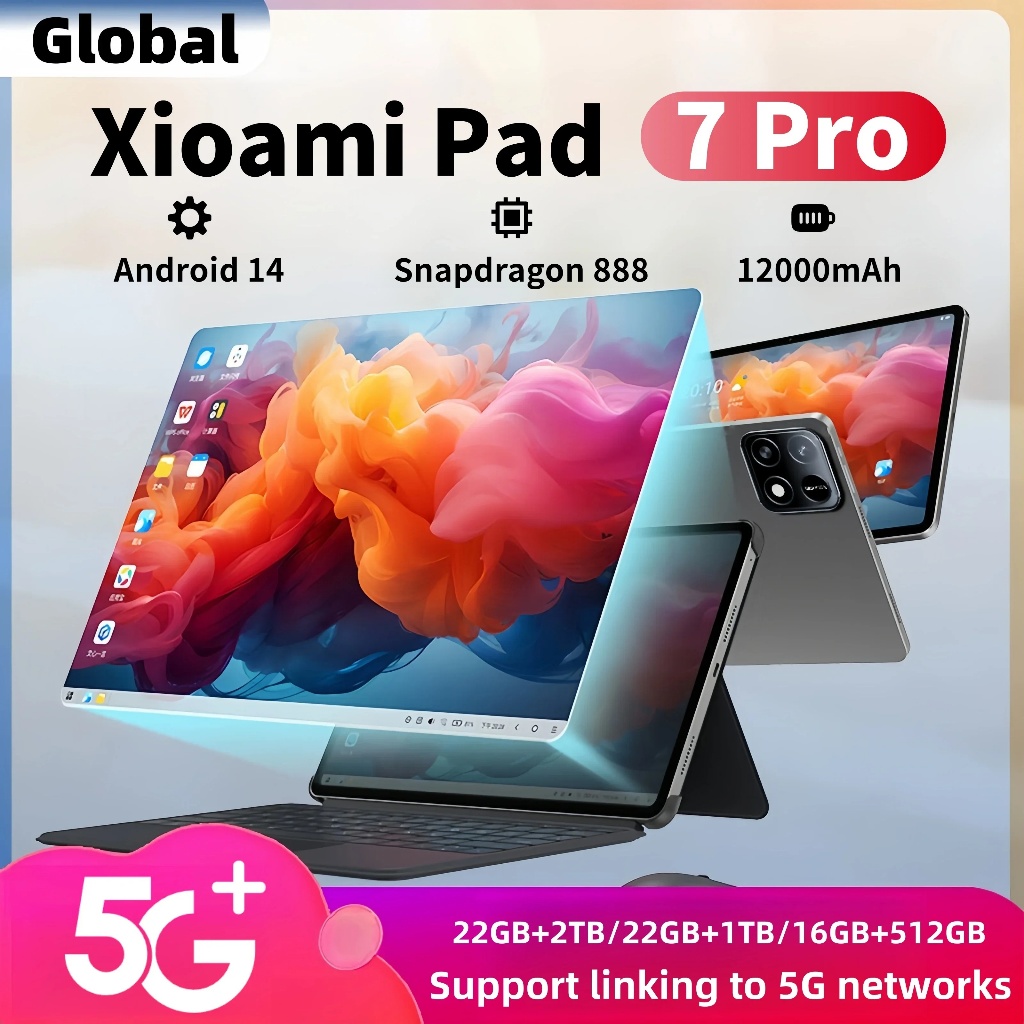2025 New Original Pad 7 Pro 11 inch tablet Android 14 16GB+1TB 12000mAh ...