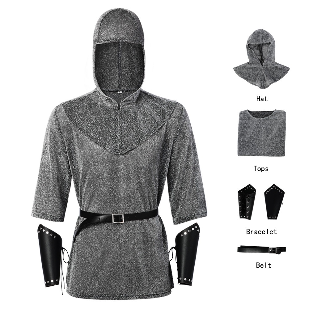 Medieval Knight Templar Cosplay Costume Shirt Medieval Renaissance ...