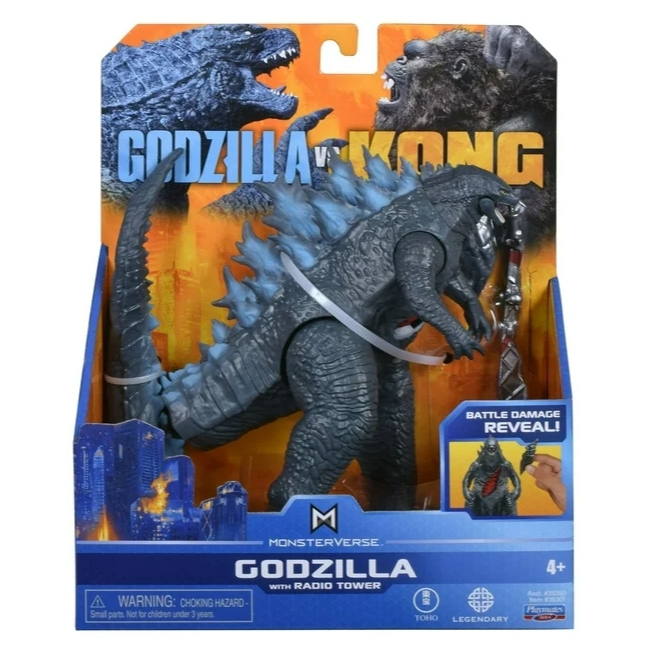 Godzilla vs. Kong 6" Godzilla w/ Radio Tower Figure | Shopee Singapore