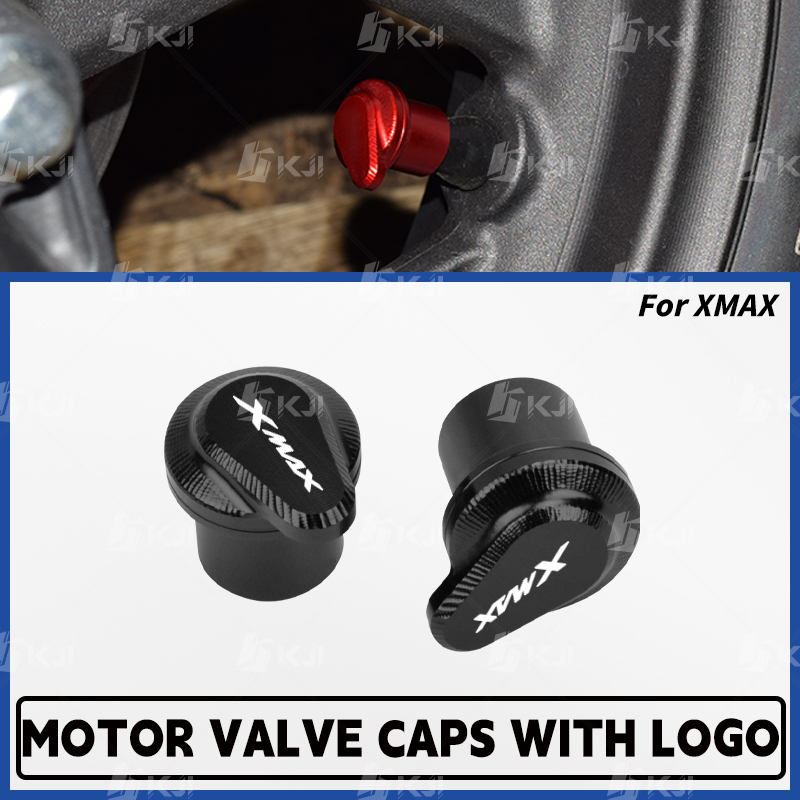 For Yamaha XMAX 300/250/125/400/TECH MAX Tire Valve Stem Caps Wheel Air ...