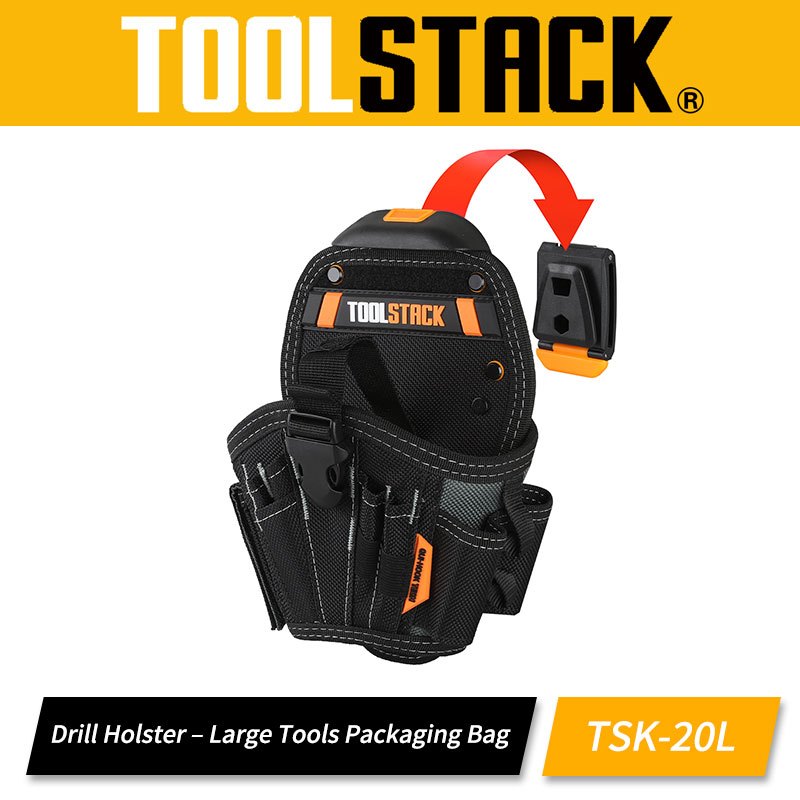 Toolstack TSK-20L Quick-Hanging Tool Bag Medium Electric Drill Bag Tool ...