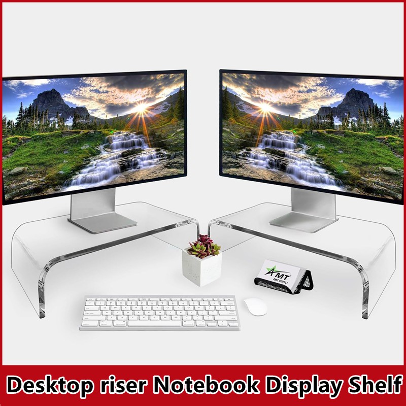 Monitor Riser Stand, Desktop riser Notebook Display Shelf Desktop ...