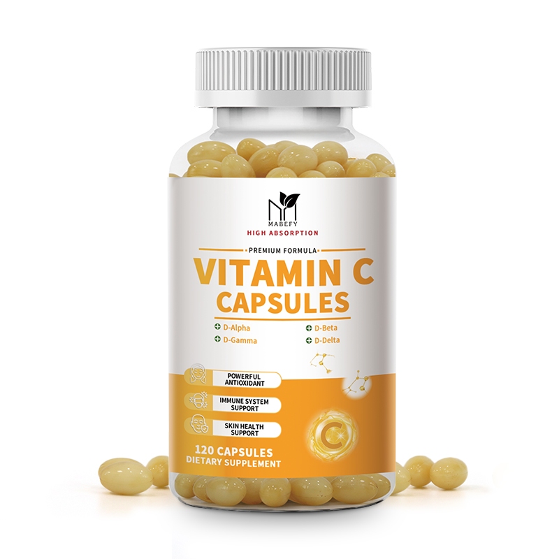 Mabefy Vitamin C Capsules Contains D-Alpha & D-Gamma & D-Beta & D-Delta ...