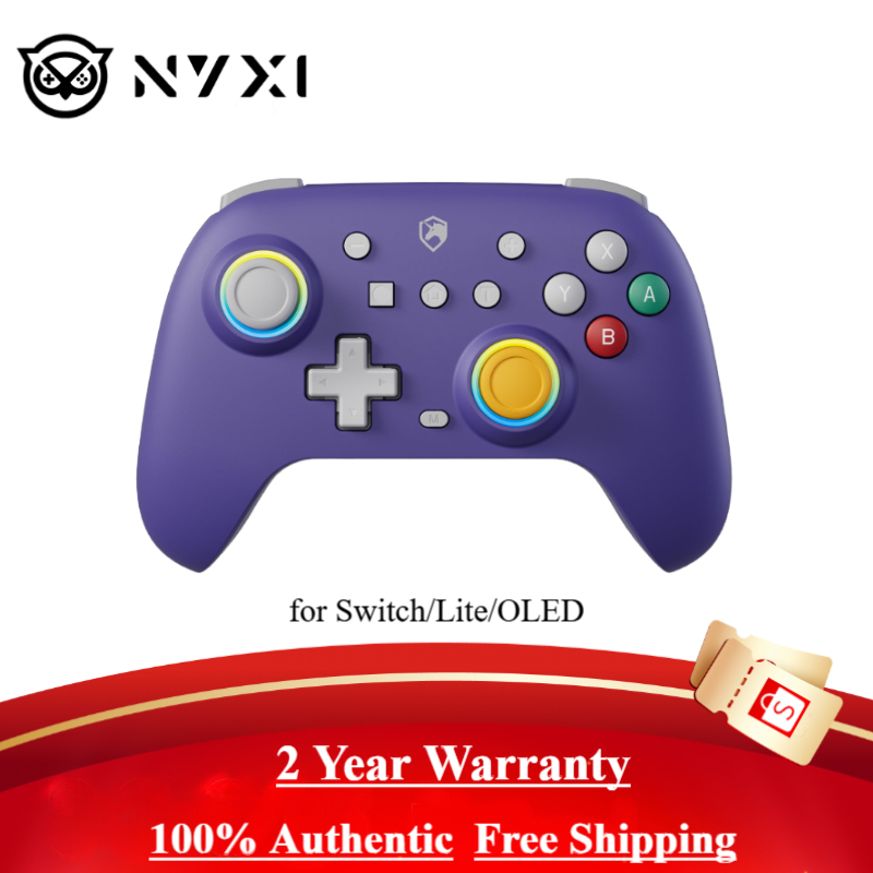 NYXI Wireless Pro Controller for Nintendo Switch/Switch Lite/OLED - Gaming Controller with Hall ...