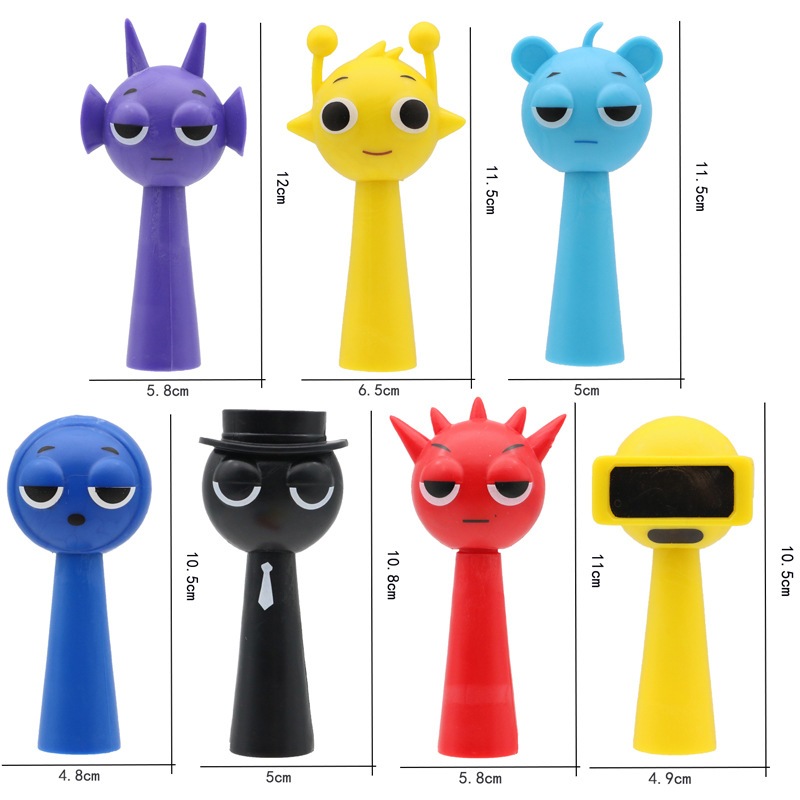 Incredibox Sprunki Simon Oren Wenda Character Figures PVC Figurine ...