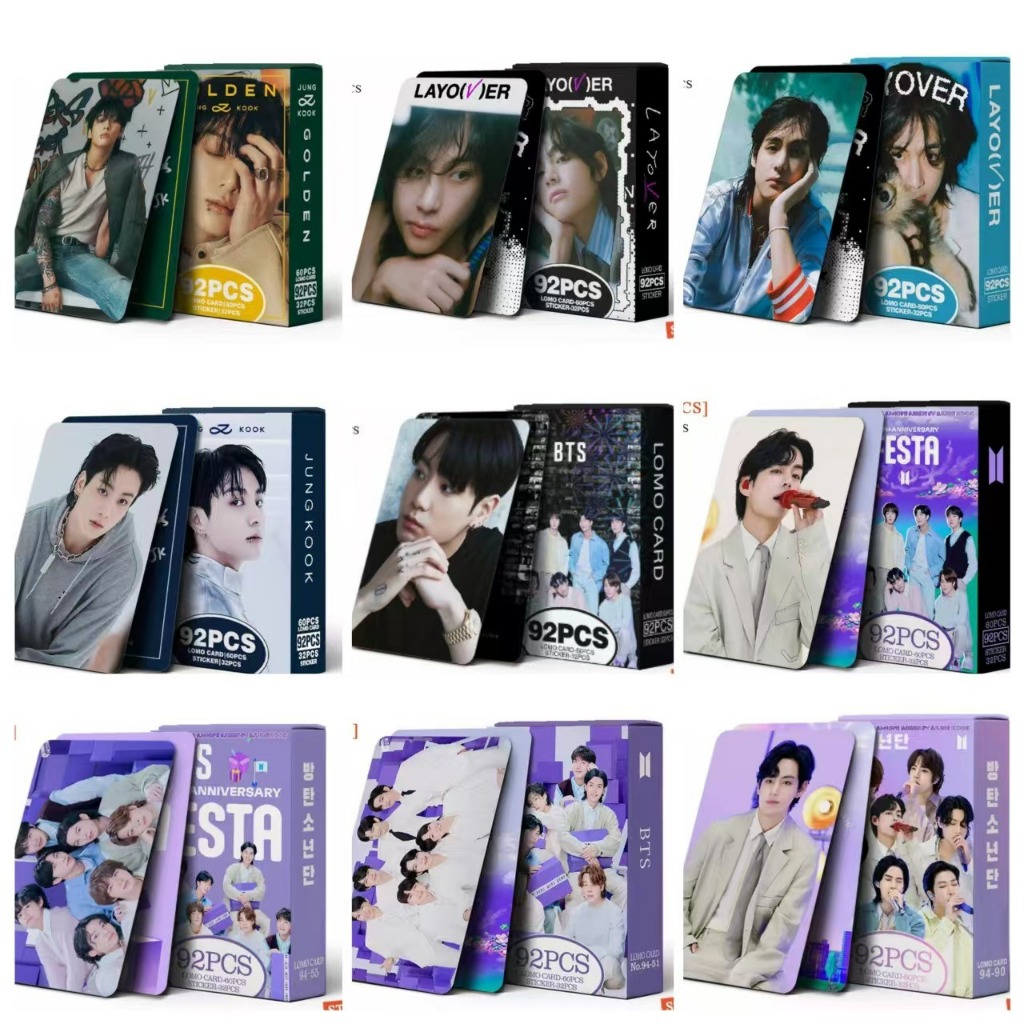 K-POP BTS Lomo Card JUNGKOOK JIMIN V JIN J-HOPE Tour Hope on the Stag ...