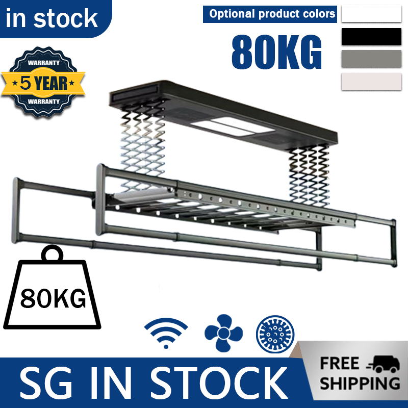 HDB Electric Clothes Drying Rack Smart Laundry System Apartment Ceiling ...