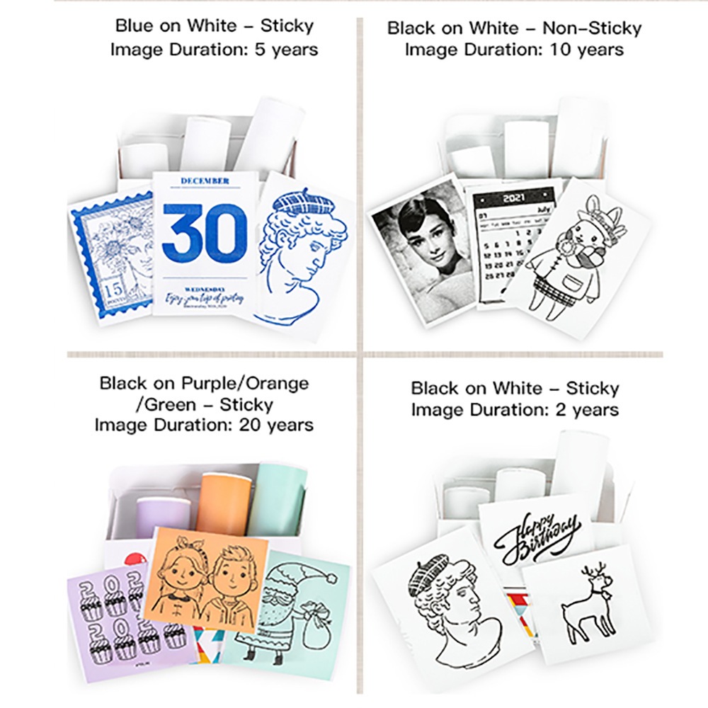 Phomemo Thermal Paper T02/M02X/M02L Sticker Paper- for Study Notes ...