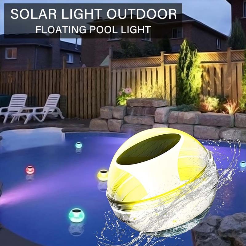 Solar Light Outdoor Water Floating Light Swimming Pool Light Pond Night ...