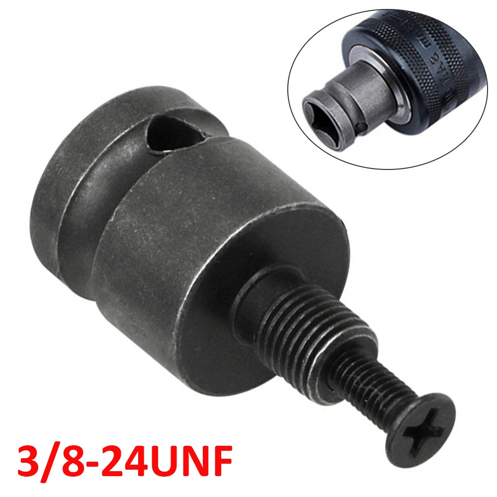 1/2-20UNF 3/8-24UNF Electric Wrench Drill Chuck Steel Adapter Rod ...