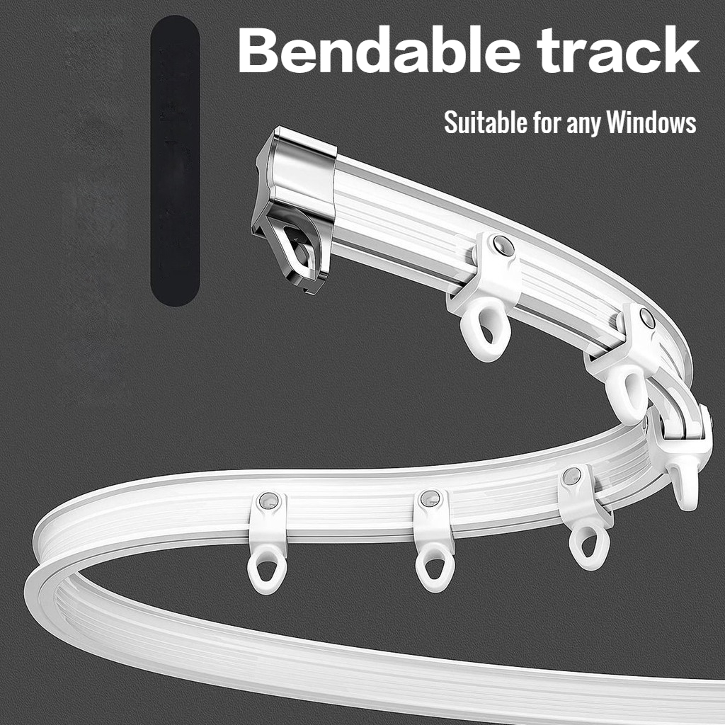 Flexible Curtain Track Side Mounted Surface Mounted Soft Rail Bay ...