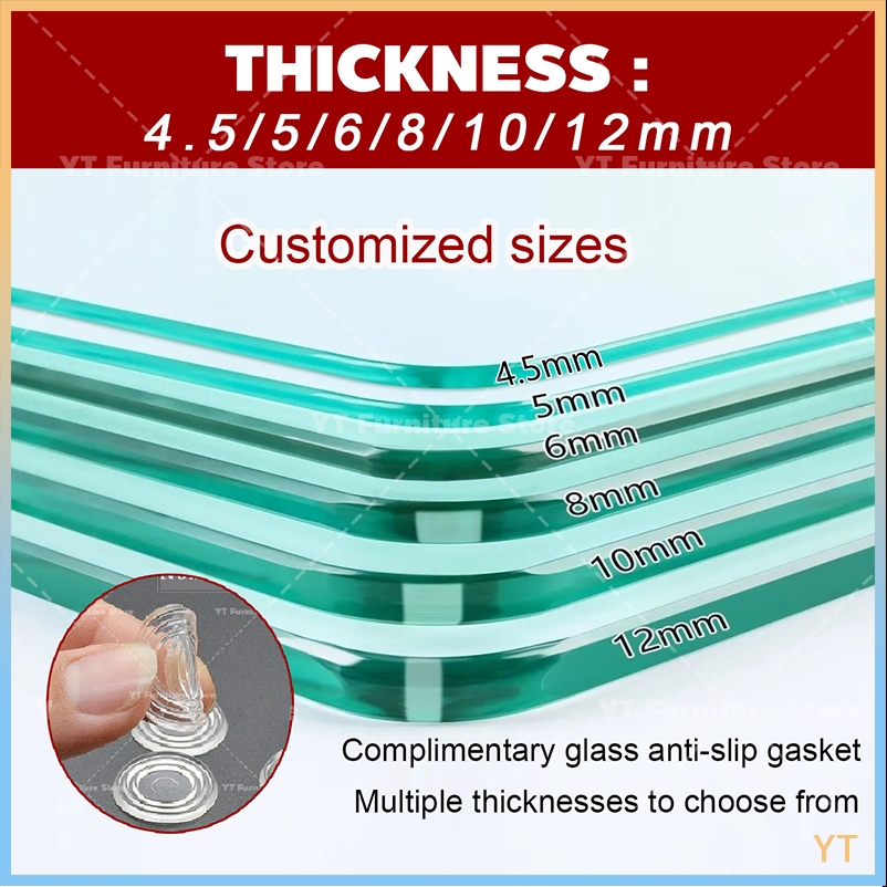 【YT】 Customized Plate of Tempered Glass Tempered glass Panel Table Top ...