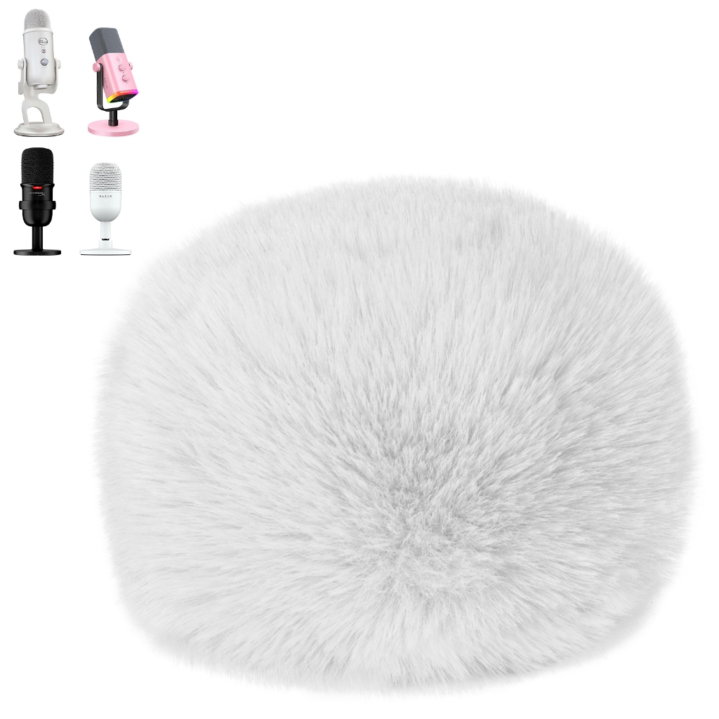 SUNMON Blue Yeti Microphone Pop Filter, Mic Cover Furry Foam for Blue ...