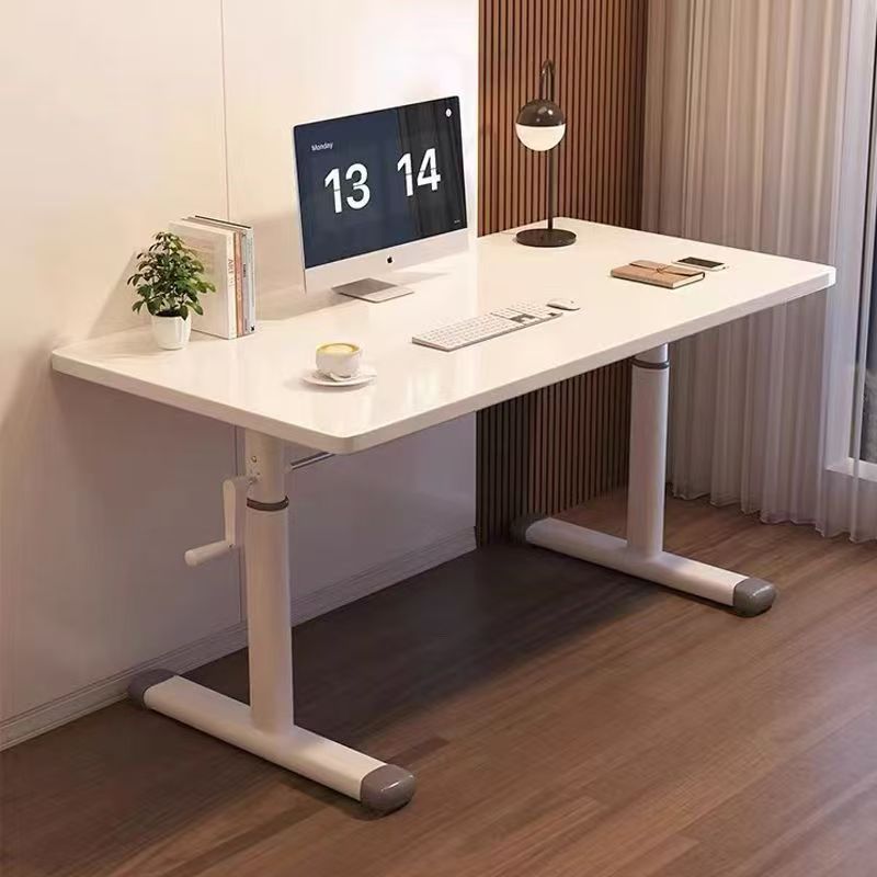 Computer desk, desk, student home study table, hand-crank lifting table ...