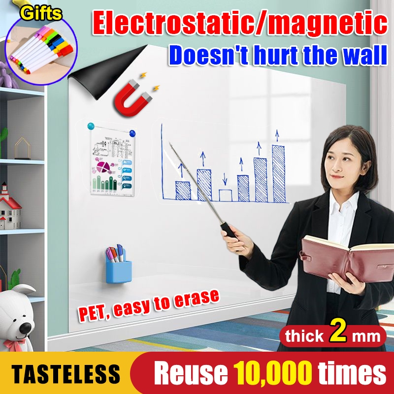 【24 hours delivery】magnetic whiteboard sheet sticker wall white board ...