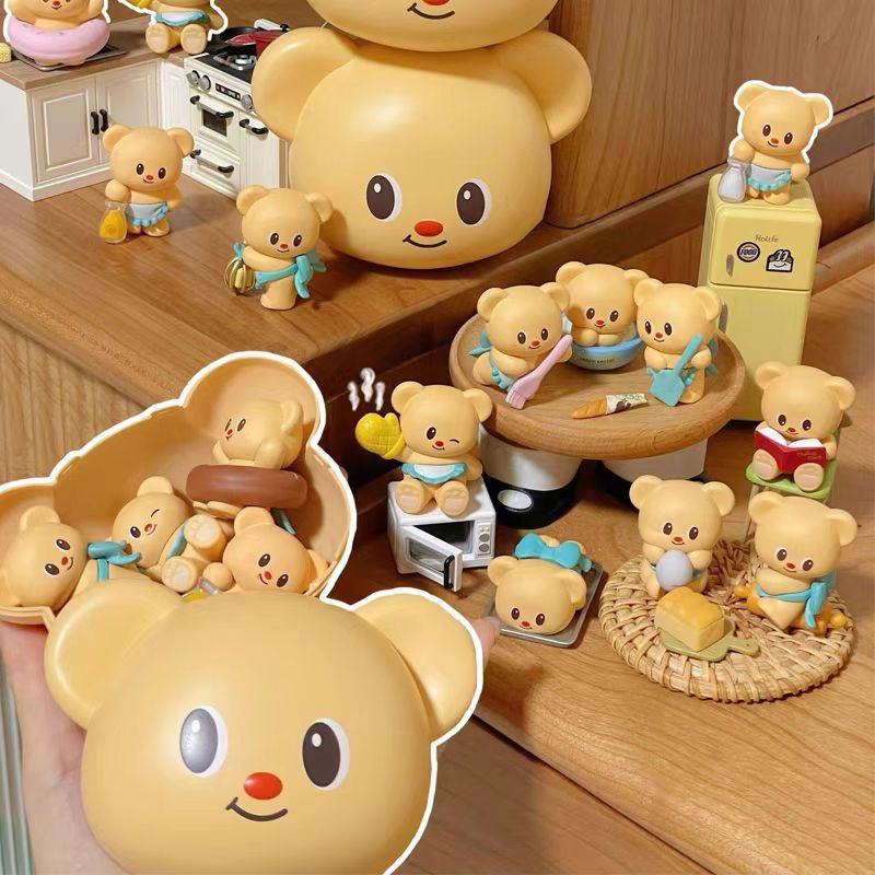 FUNISM Butter Bear Baking Master Series Bear Head Blind Box (3-in-1 ...