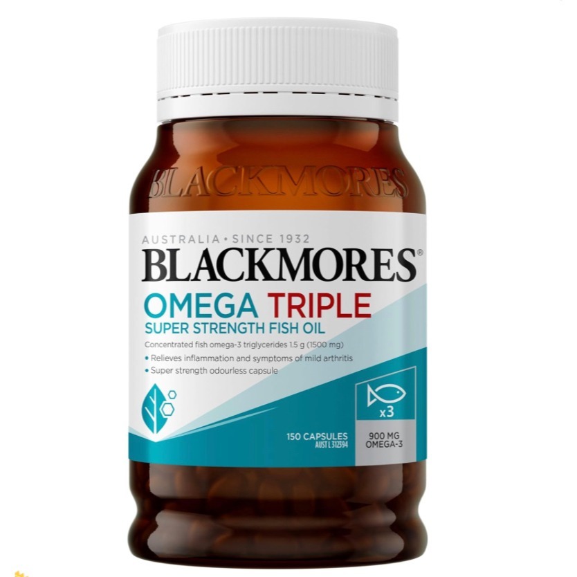[Ready Stock] Blackmores Omega Triple Concentrated Fish Oil ( 150 ...
