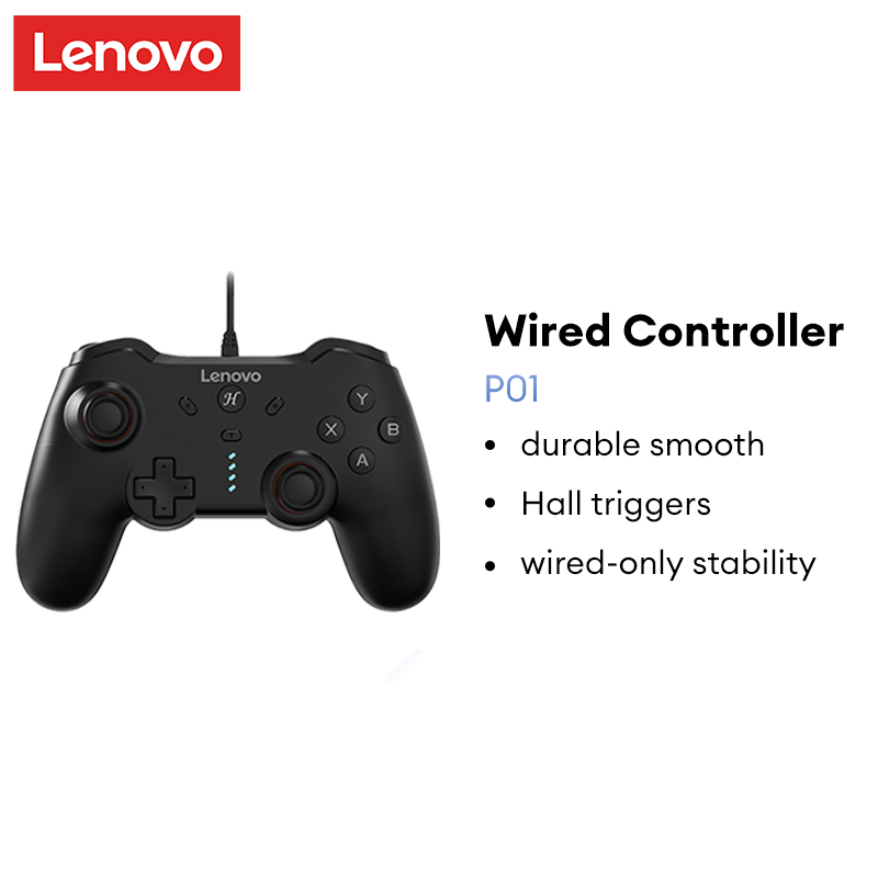 Lenovo P01 Wired Controller For Switch/PC/ Android TV Plug And Play ...