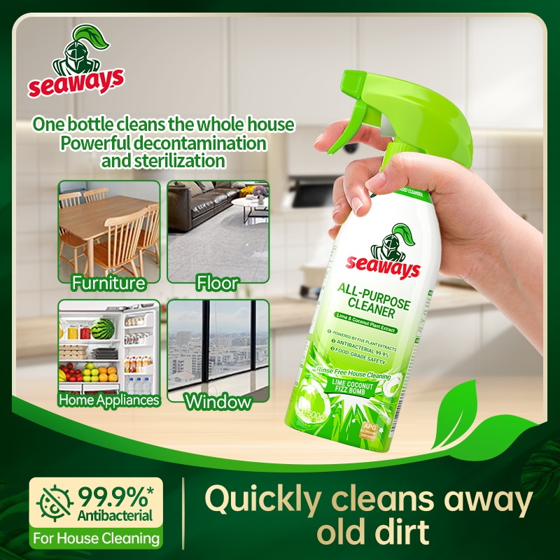 Seaways ALL-Purpose Cleaner Spray Foam Refrigerator Oven Microwave ...