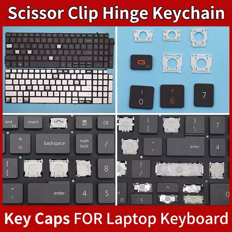 Replacement Keycap Key Cap & Scissor Clip &Hinge For Dell latitude ...