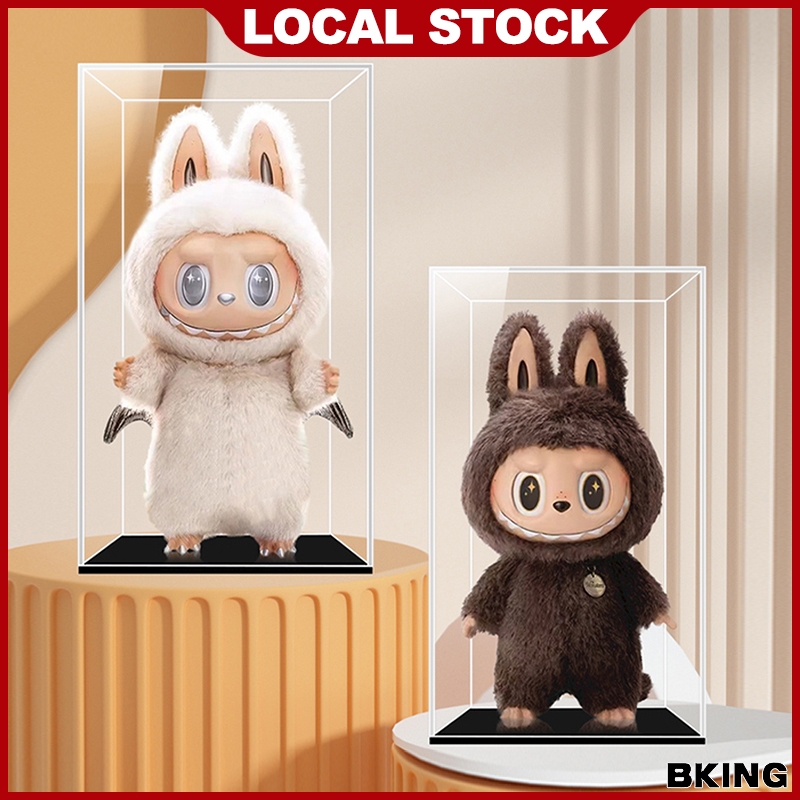 Zimomo Display Box Acrylic Labubu Display Case Transparent Popmart ...