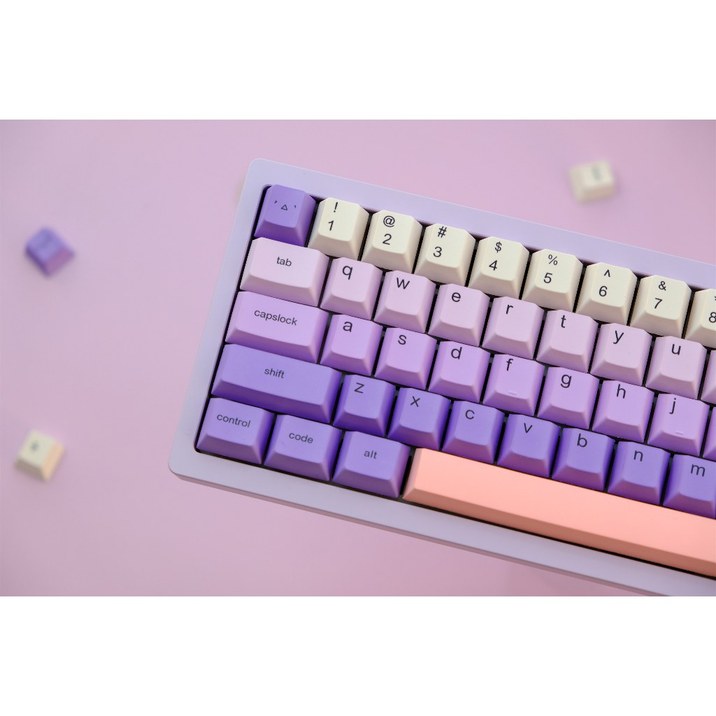 GMK Purple Gradient Keycap 129 Keys PBT Cherry Profile DYE-SUB For MX ...