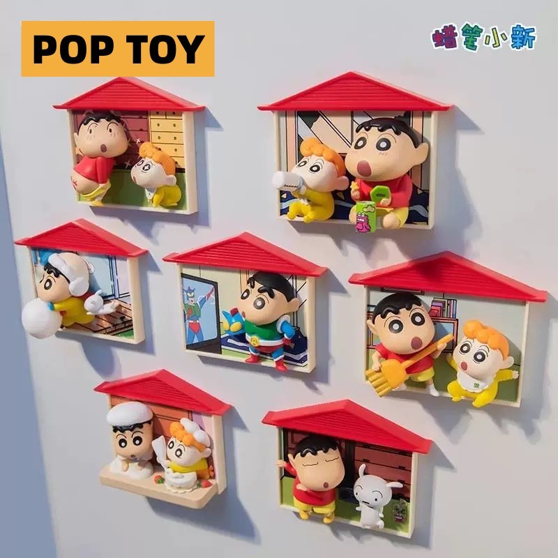 Crayon Shin Chan Nohara Family Series Refrigerator Magnets Cute Figures ...