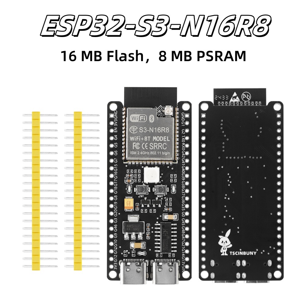 ESP32-S3 Development Board 2.4G Wifi Module for Arduino ESP32-S3-WROOM-1 N16R8 42Pin Type-C 16MB ...