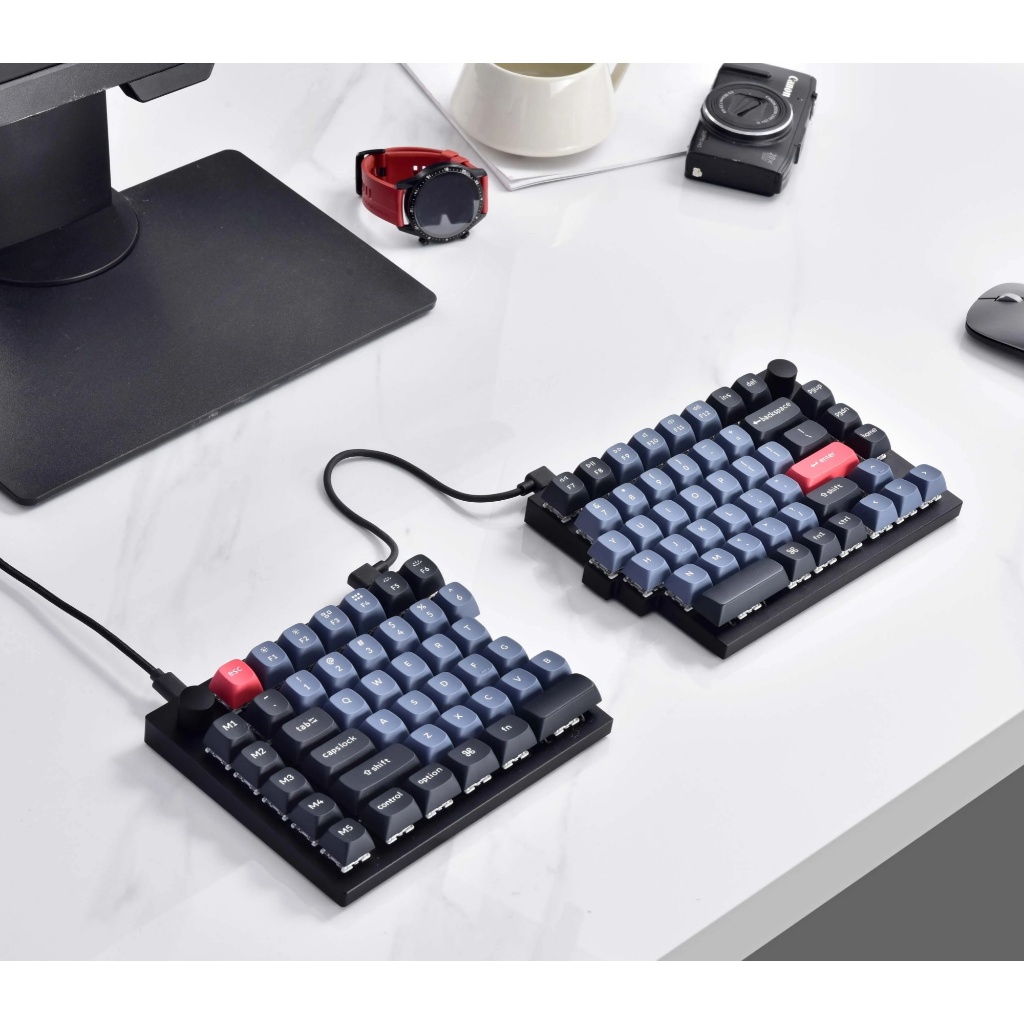 Keychron Q11 QMK/VIA TKL Split Keyboard Ergonomic, 91 Keys 75% Layout ...