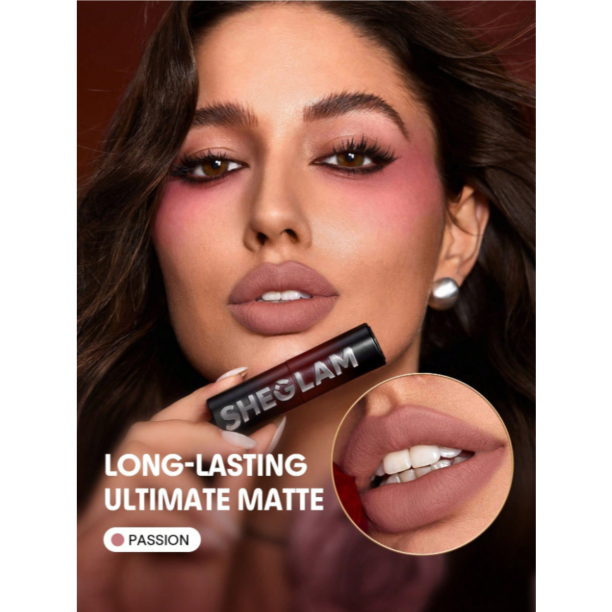 SHEGLAM Dynamatte Boom Long-Lasting Matte Lipstick (Ember Rose Ver ...