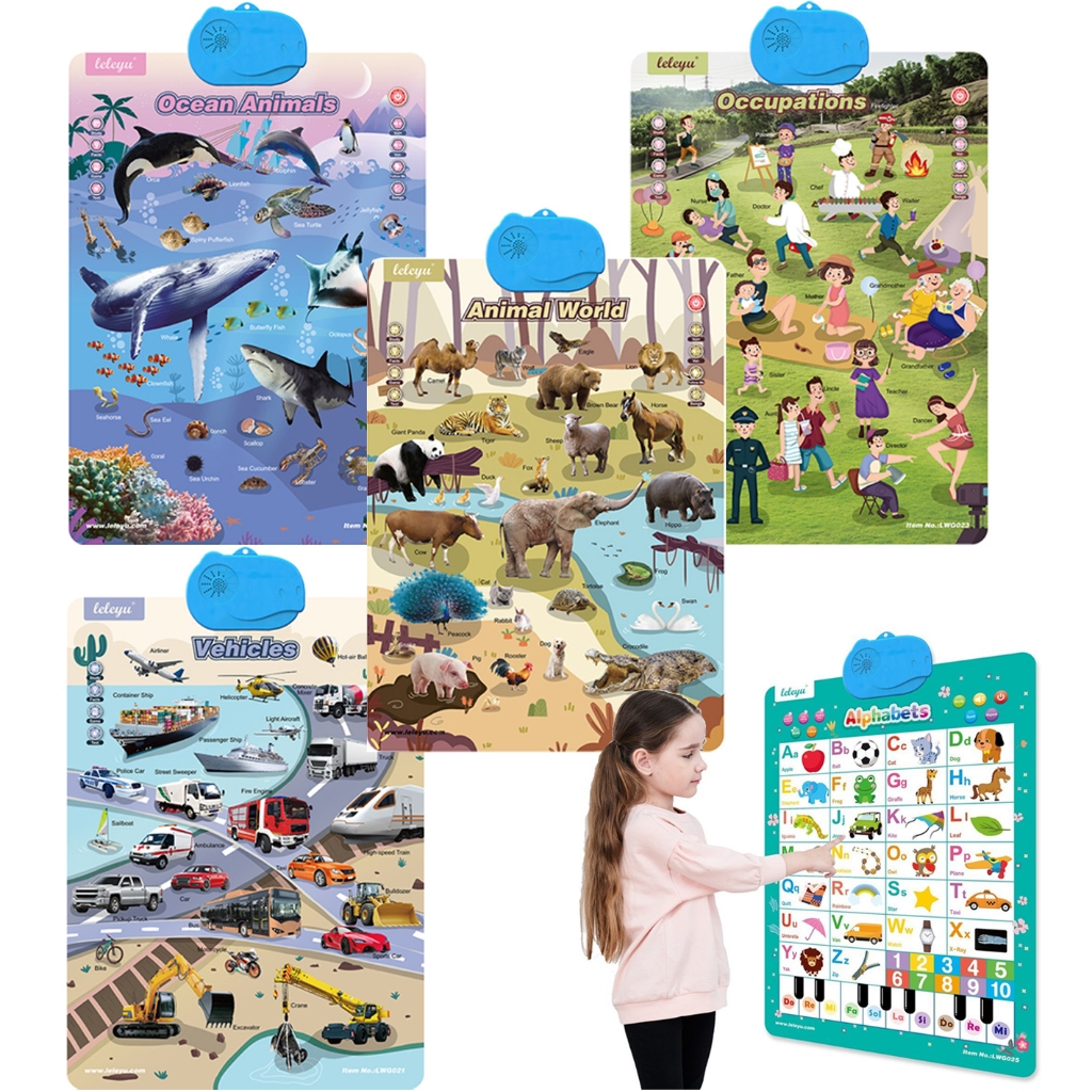 Talking Poster, Interactive Educational Toy, Alphabet/Letter/Biology ...