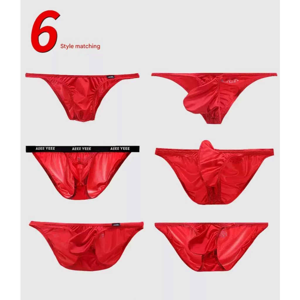 AEEYEE | Men's Underwear Low-Waist Sexy Tight-Fitting Half-Wrap ...