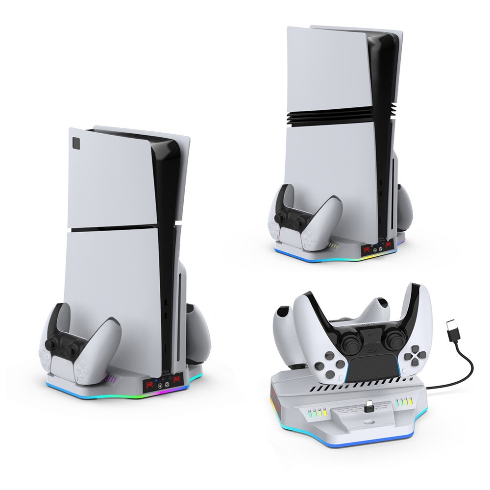 DOBE Multifunctional RGB Cooling Charging Stand for PS5 Pro/PS5 Slim ...