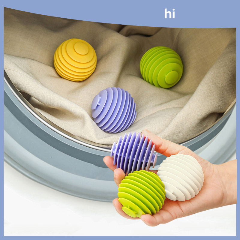 HI HOMES Soft Rubber Laundry BallsTangle-Free Washing Helper Special ...