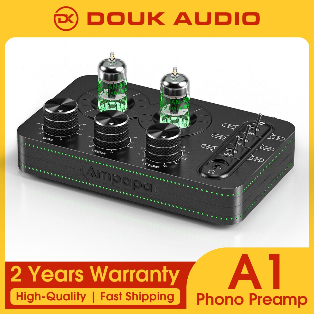 Ampapa A1 Phono Preamplifier / Headphone Amplifier / Hi-Fi Audio Preamp ...