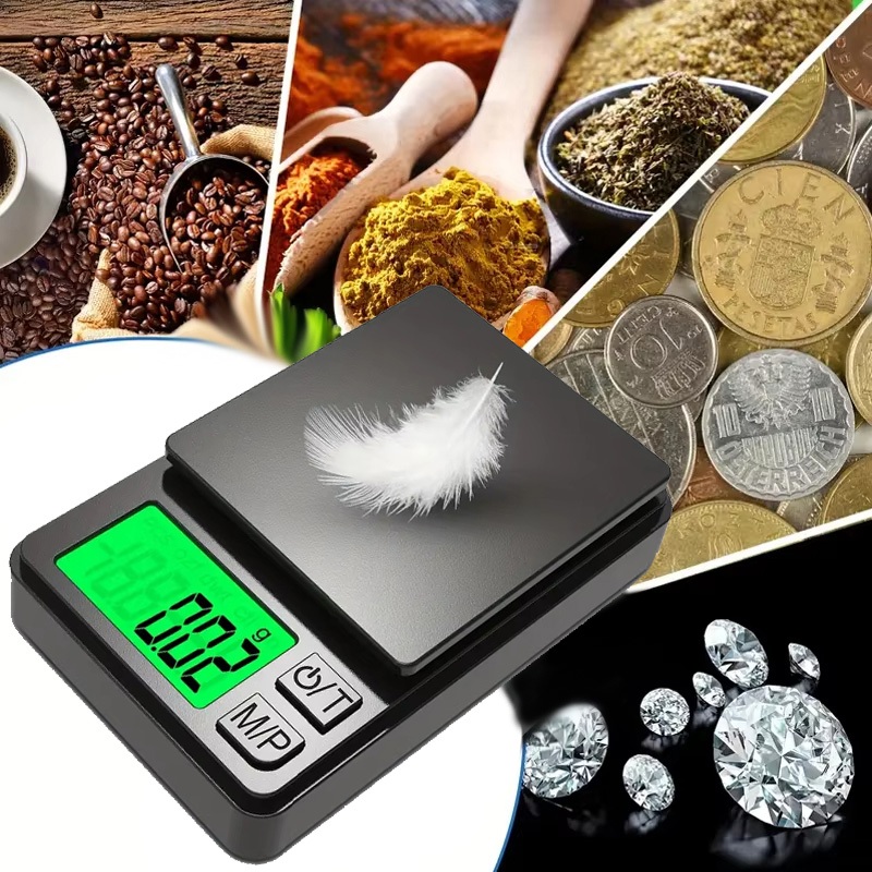 Precision Pocket Scale 1000g X 0.1g - Digital Gram, Food, Jewelry, Ounces/Grains Scale with ...