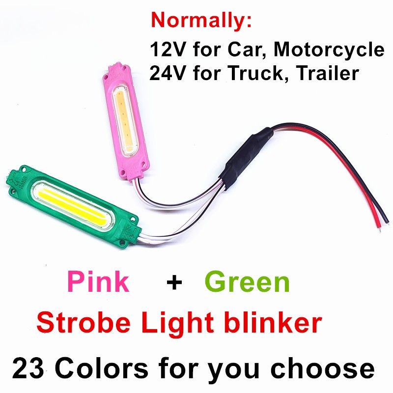 Blinker led lights for motorcycle 12v flashing signal light bulb Red ...
