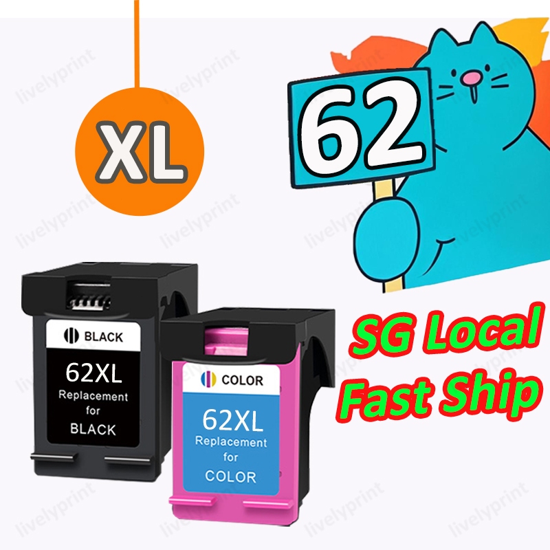 Compatible for HP 62XL Ink Cartridge HP 62 Ink Cartridge HP 62 Ink ...
