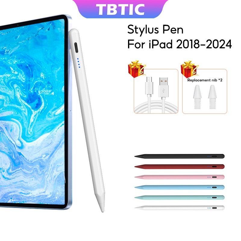 TBTIC Active Capacitive Stylus Pencil Pen with Palm Rejection Tilt with ...