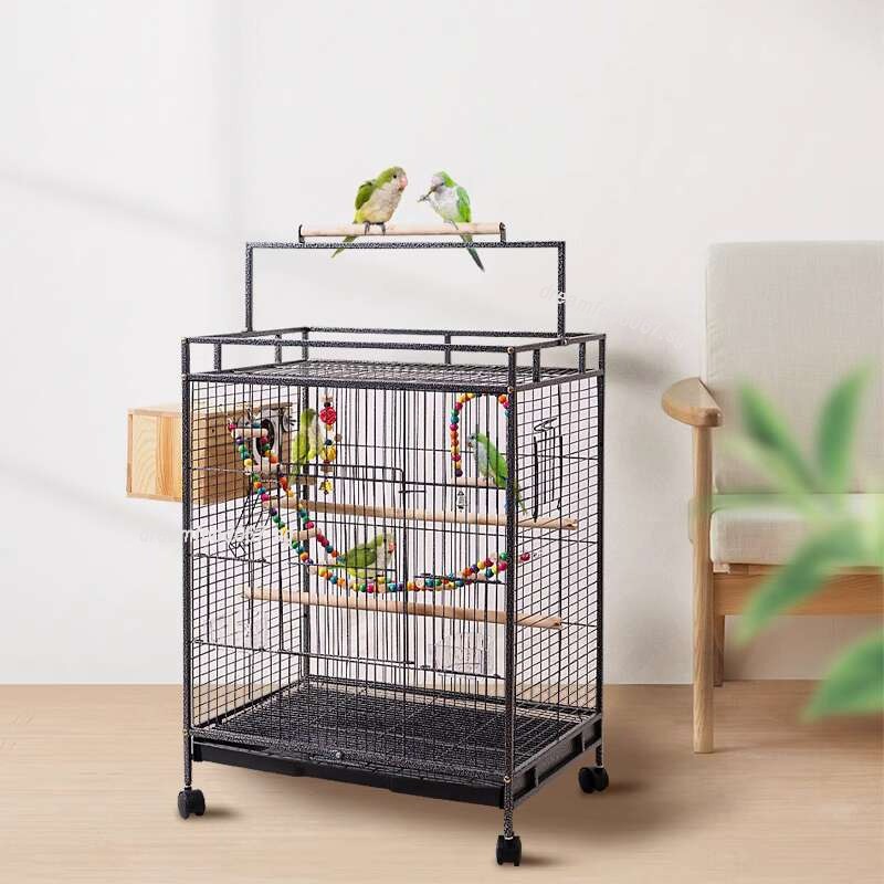 Bird Cage Parrot Cage Breeding Cage Large Villa | Shopee Singapore