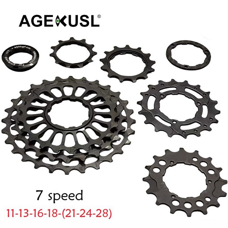 Bike Cassette Cogs Set Freewheel Sprocket UNION JACK 7 Speed For ...