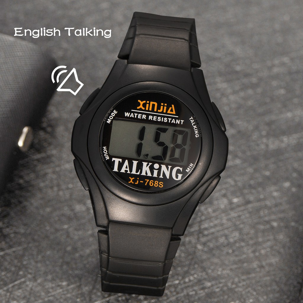 Talking Timepiece for Blind & Low Vision - English Voice Announcement ...