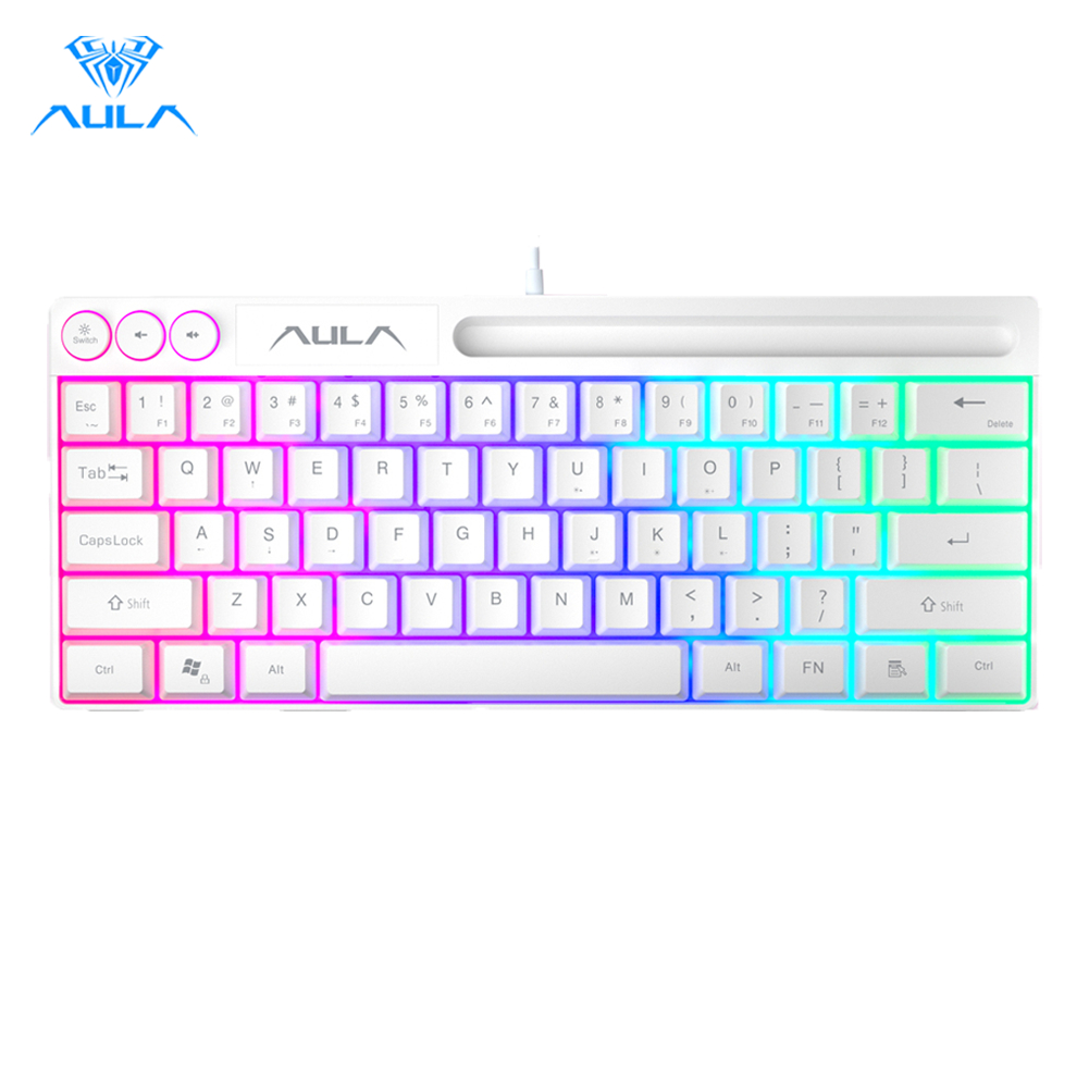 AULA F3061 61Keys Wired RGB Gaming Keyboard Membrane Keyboard USB ...