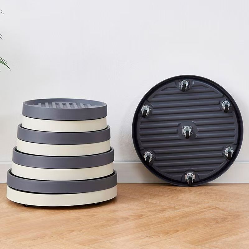 [SG Local Horticulture]Otis Movable Round Plant Pot Tray with Wheels ...