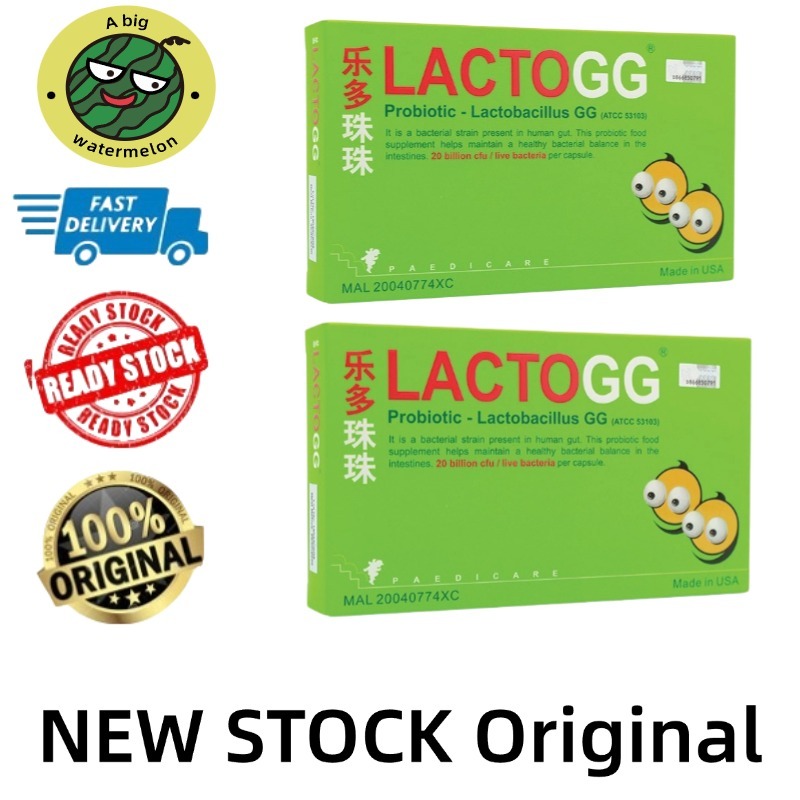LACTOGG Kids Probiotic20 Billion CFU Lactobacillus GG Diarrhea Relief ...