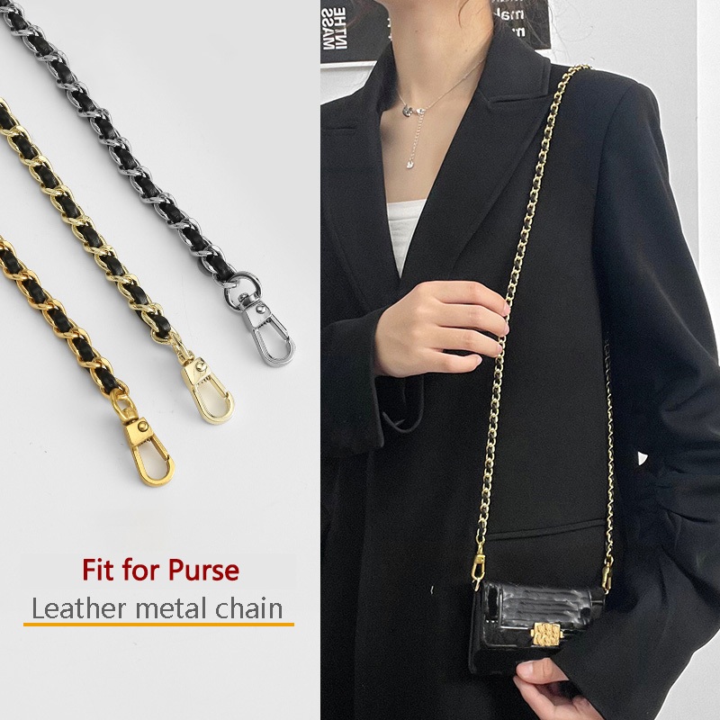 Purse Chain，Replace crossbody Leather metal chain，Fit for Purse，Bag ...
