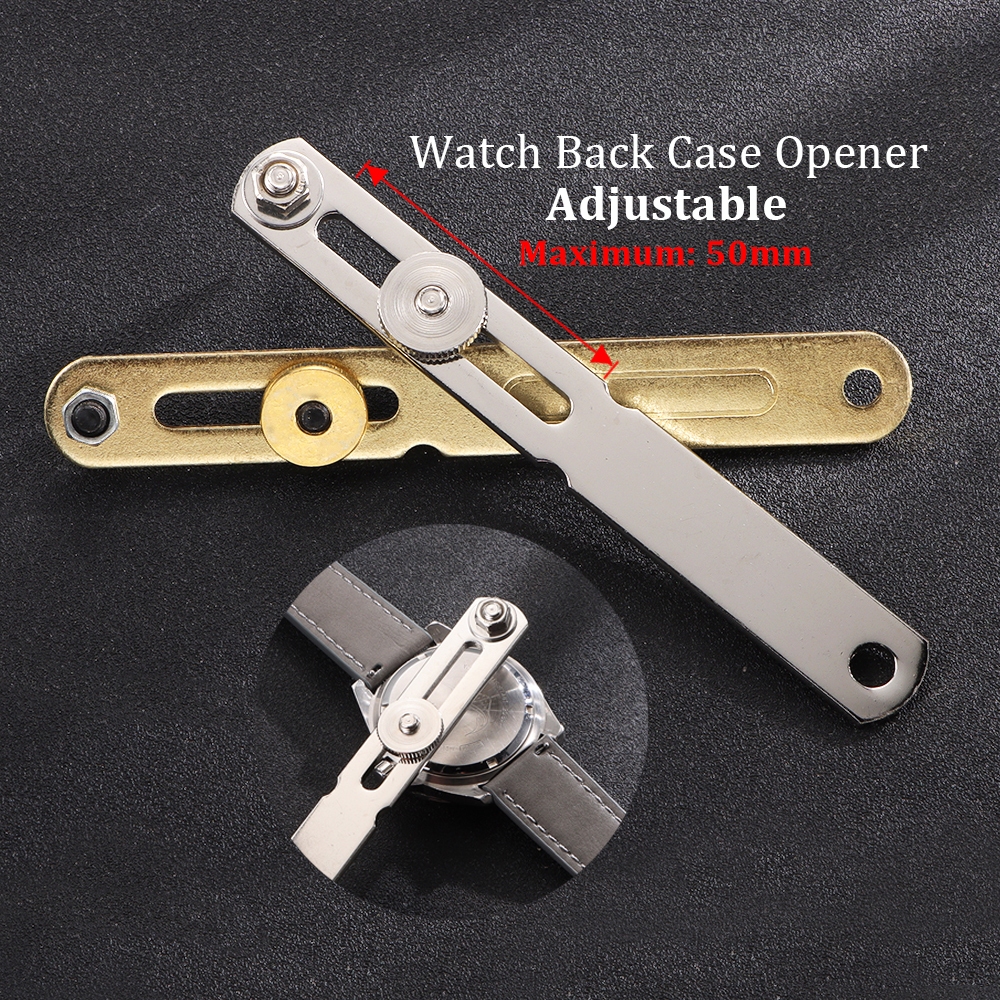 Adjustable Watch Back Case Opener Two Claws Metal Repair Tool Replace ...